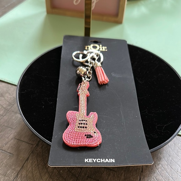 nOir Jewelry | Other | Noir Pink Guitar Keychain | Poshmark